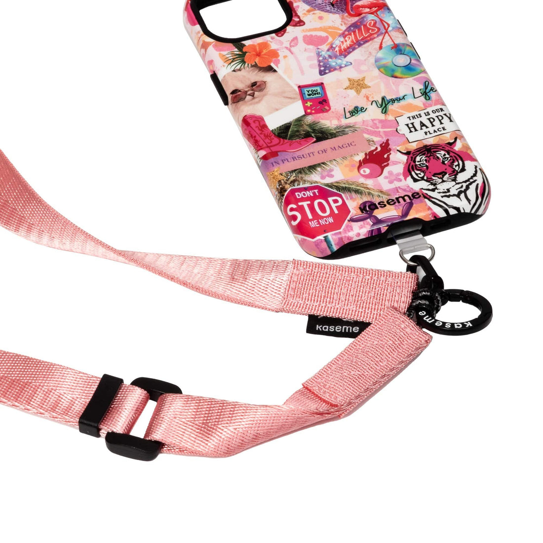 Crossbody Phone Strap Pink – KaseMe