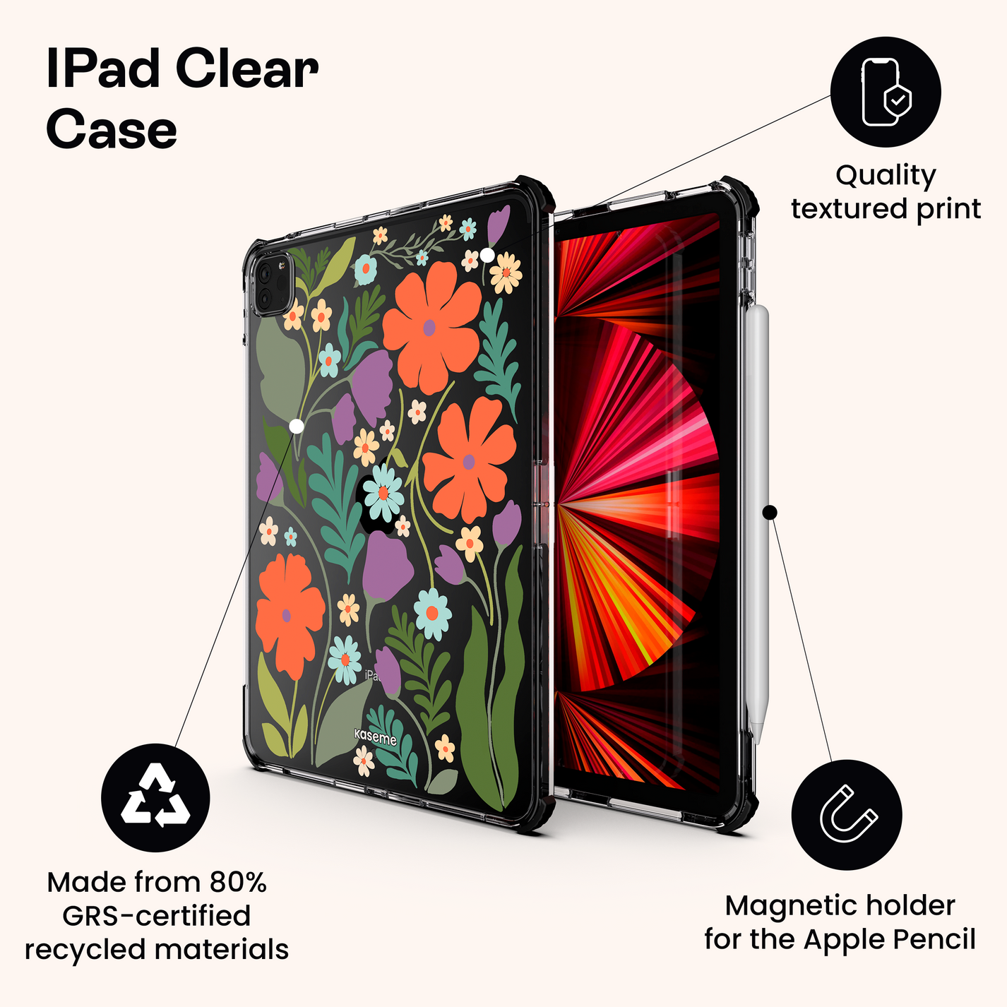 Lovely iPad Clear Case – KaseMe